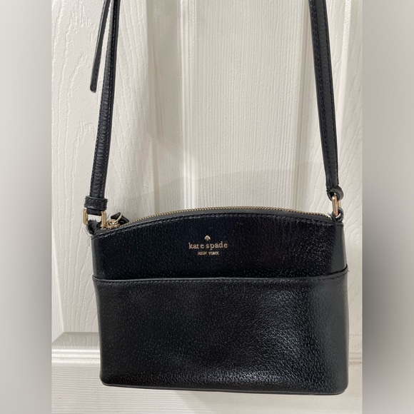 kate spade | Bags | Kate Spade Black Leather Millie Crossbody Bag With ...